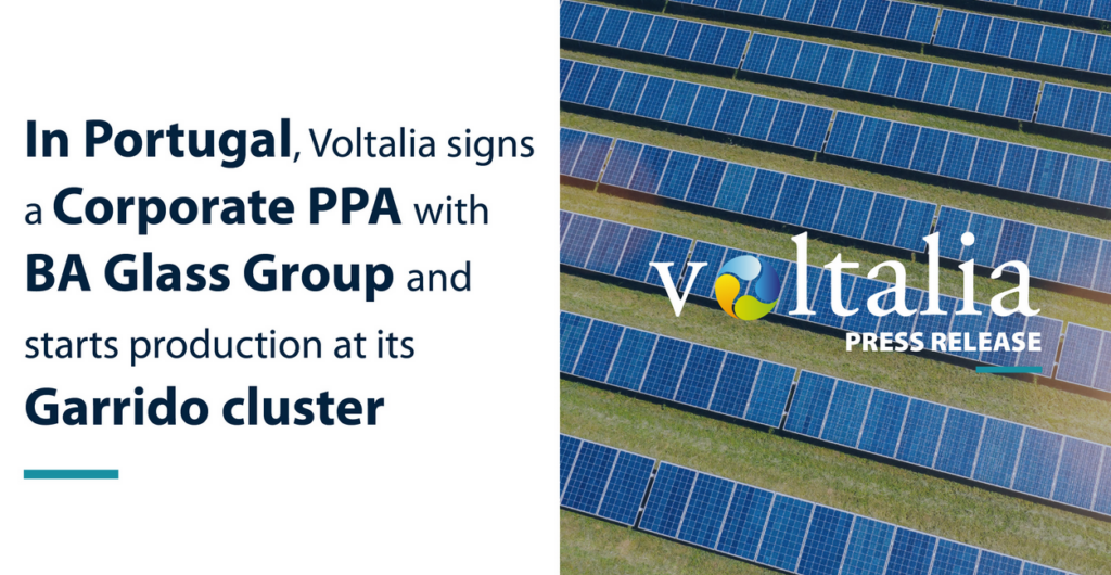 Au Portugal, Voltalia signe un Corporate PPA avec BA Glass Group et débute la production de son ...